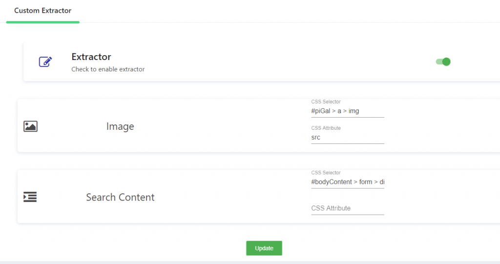How to Use Custom Search Extractor in Expertrec's Control Panel - Expertrec