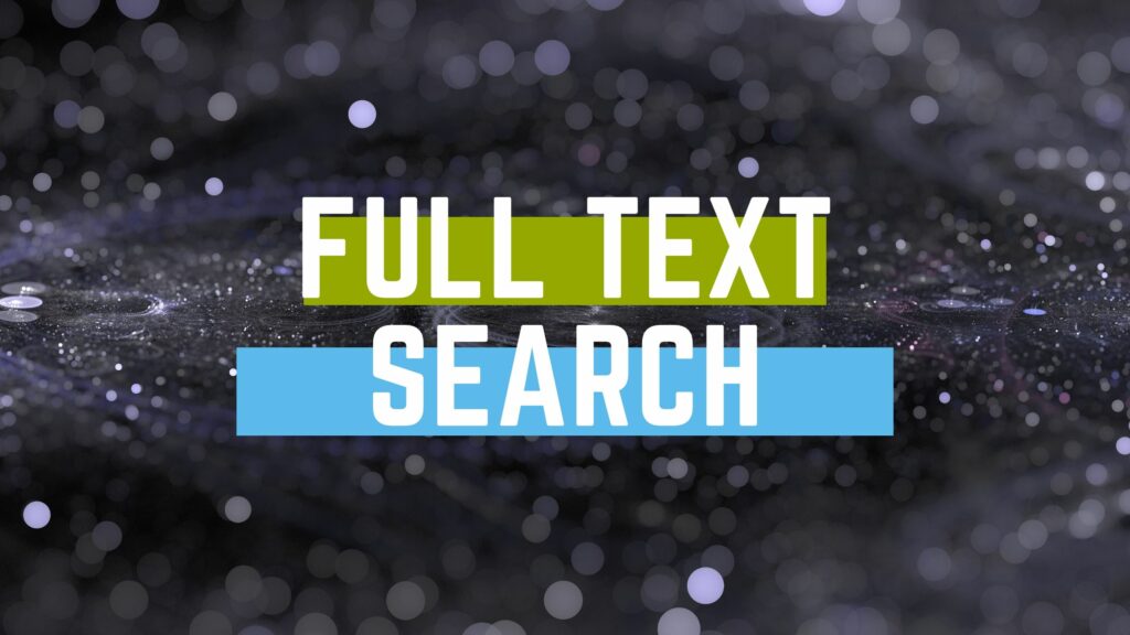 Solved Building A Powerful Full Text Search Engine 2020 Expertrec 