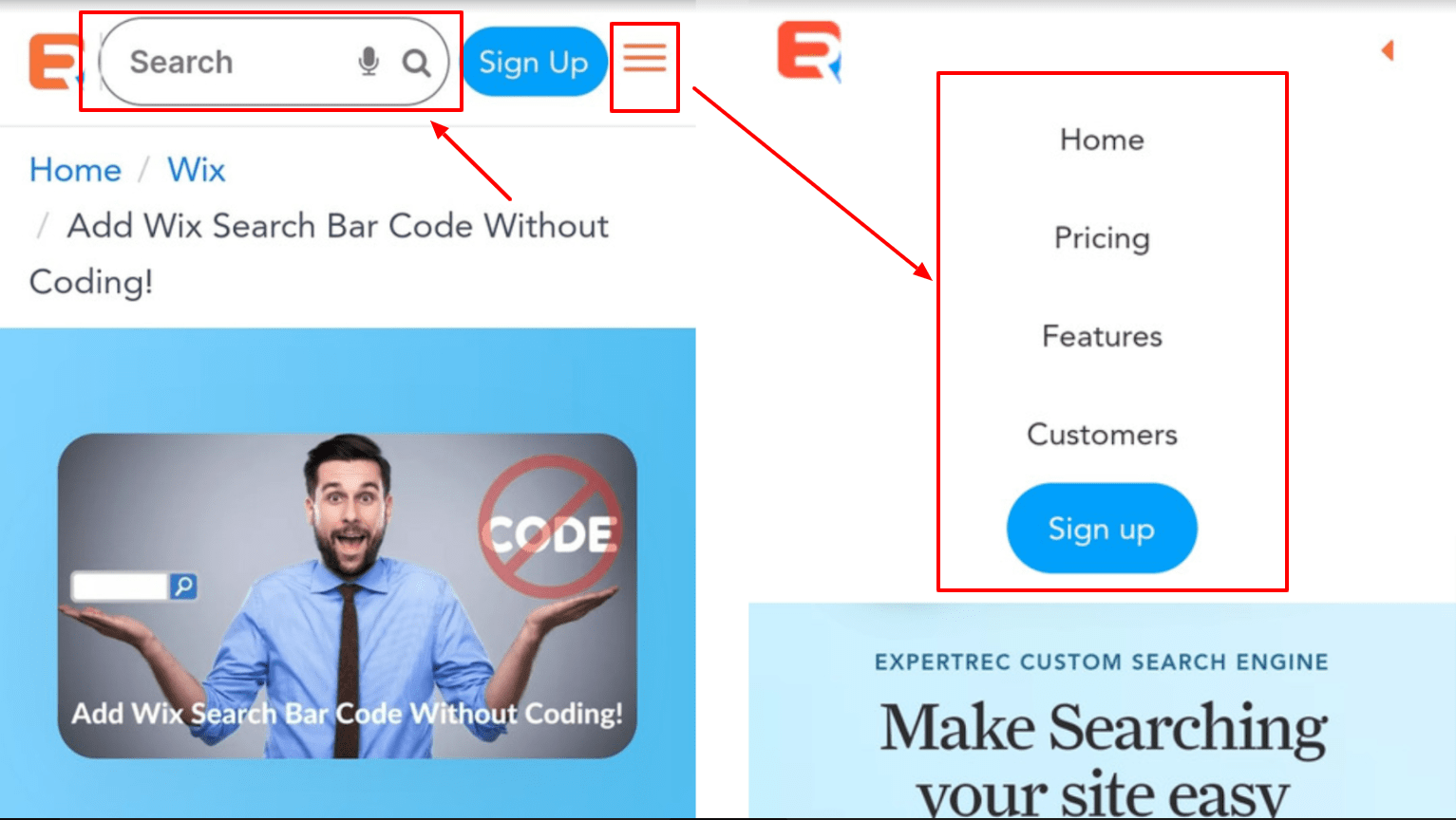 How to Add a Free Wix Search Box in Just 5 Minutes - Expertrec