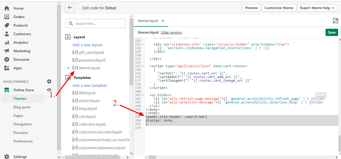 The Best Method to Hide the Shopify Search Bar - Expertrec