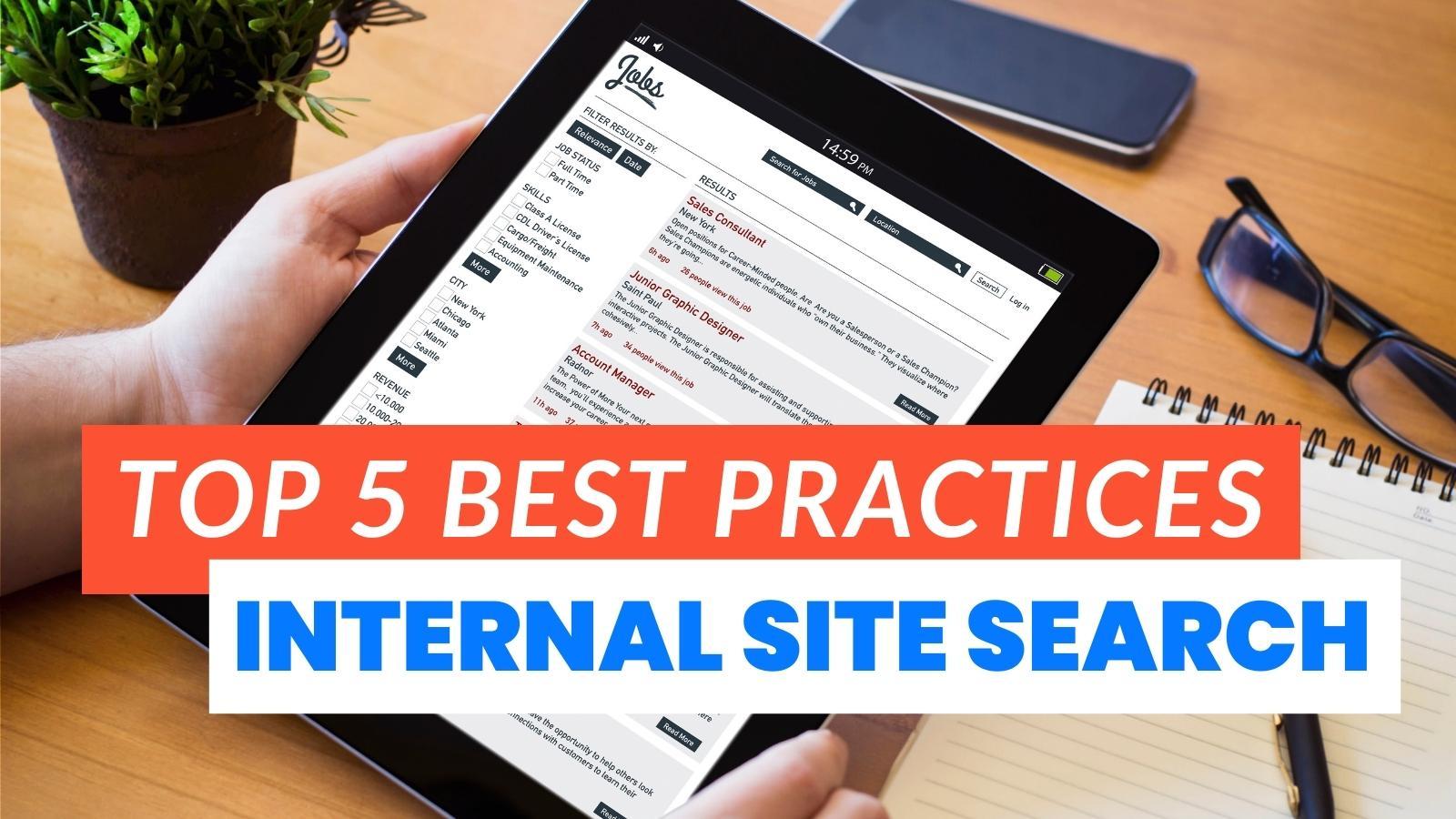 Internal Site Search Best Practices: Top 5 Strategies for Optimal User ...