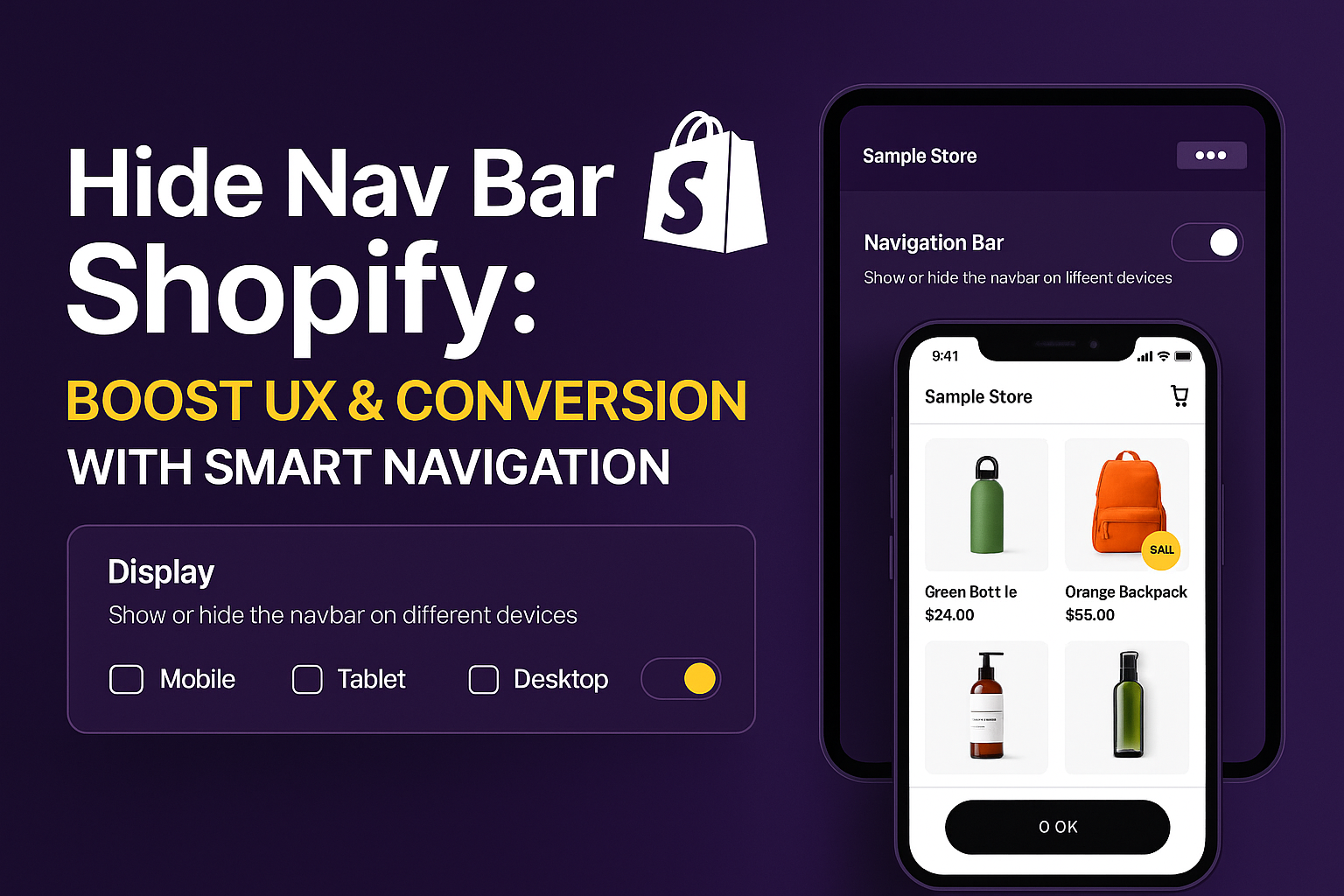 Hide Nav Bar Shopify: Boost UX & Conversion